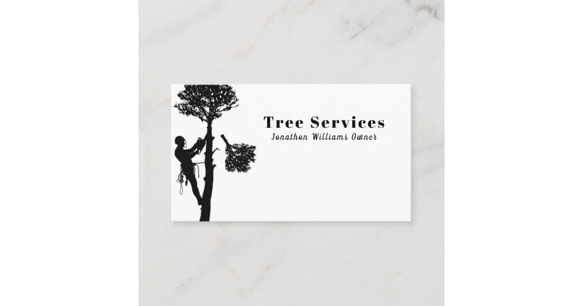 Professional Tree Trimming Services Business Card | Zazzle