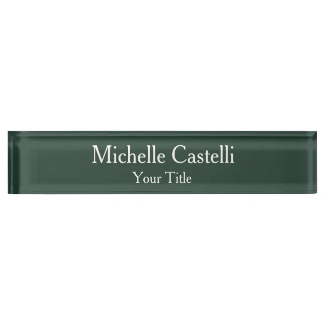 Professional Unique Classical Minimalist Desk Name Plate | Zazzle