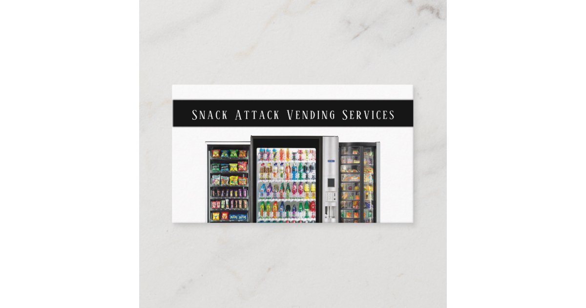 Professional Vending Machine Service Business Card | Zazzle