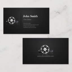 Professional Video Film Editor Cutter Director Business Card | Zazzle