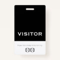 Professional Visitor Badge Logo | Zazzle