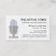Professional Voice Actor Business Cards Design | Zazzle