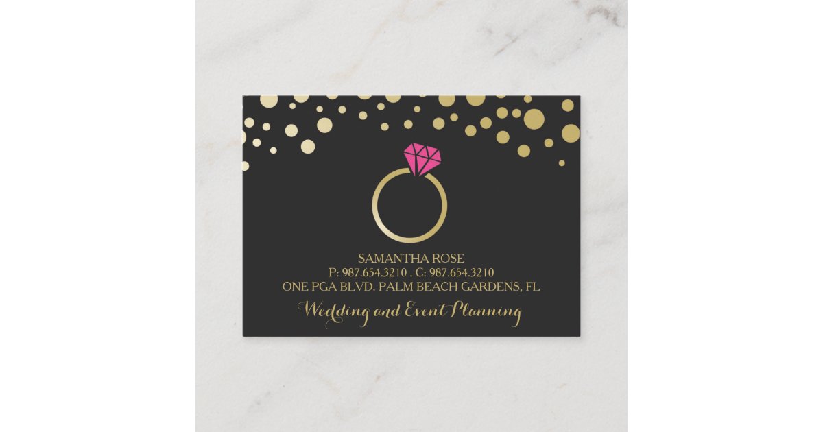 Professional Wedding and Event Planner Business Card | Zazzle.com