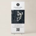 Professional White Business Promotional Photo Retractable Banner | Zazzle