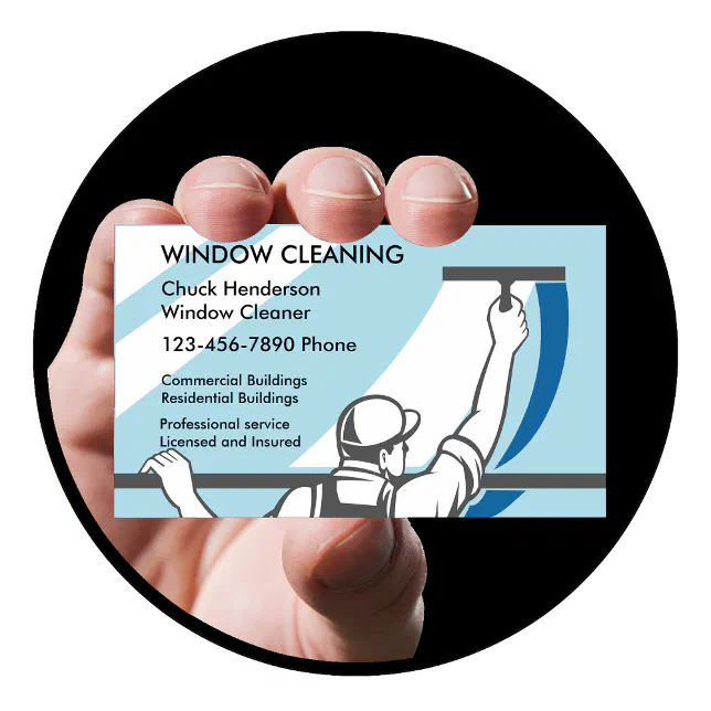 Professional Window Washer Business Card | Zazzle