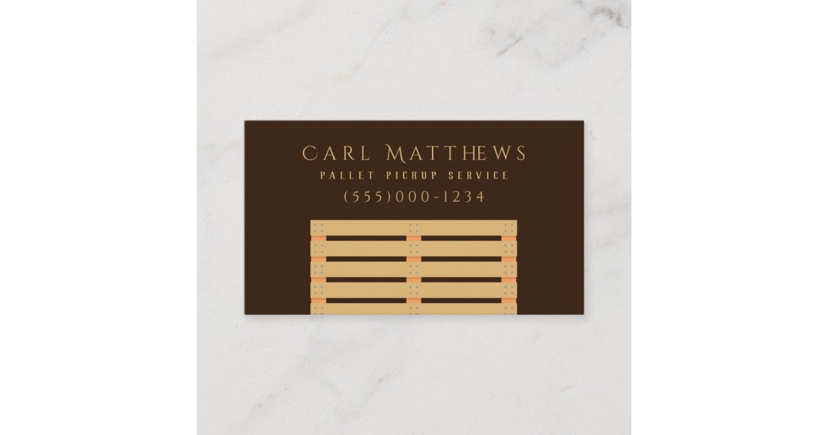 Professional Wood Pallet Crate Business Card | Zazzle