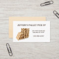 Professional Wood Pallet Crate Business Card | Zazzle