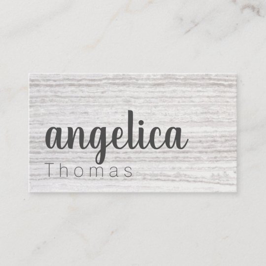 Professionally Stylish Cursive / Gray Texture Business Card | Zazzle.com