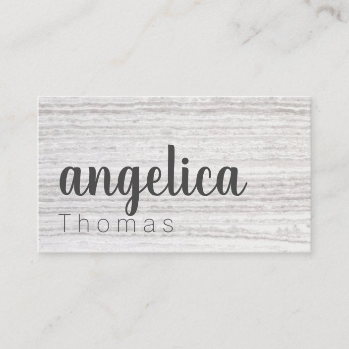 Professionally Stylish Cursive / Gray Texture Business Card | Zazzle.com