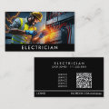 Professionsal Electrician AP75 Photo QR Business Card | Zazzle