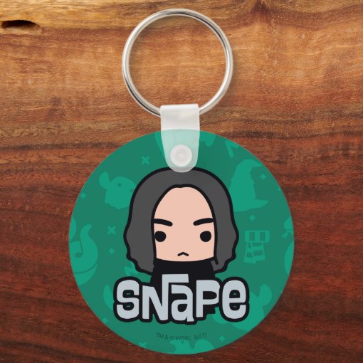 Professor Snape Cartoon Character Art Keychain Zazzle