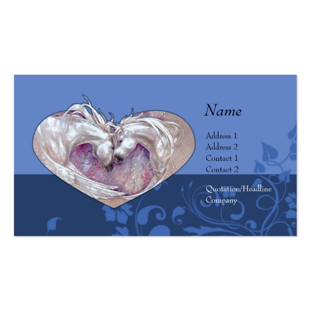 Profile Card -Pegasus Heart Business Card Template