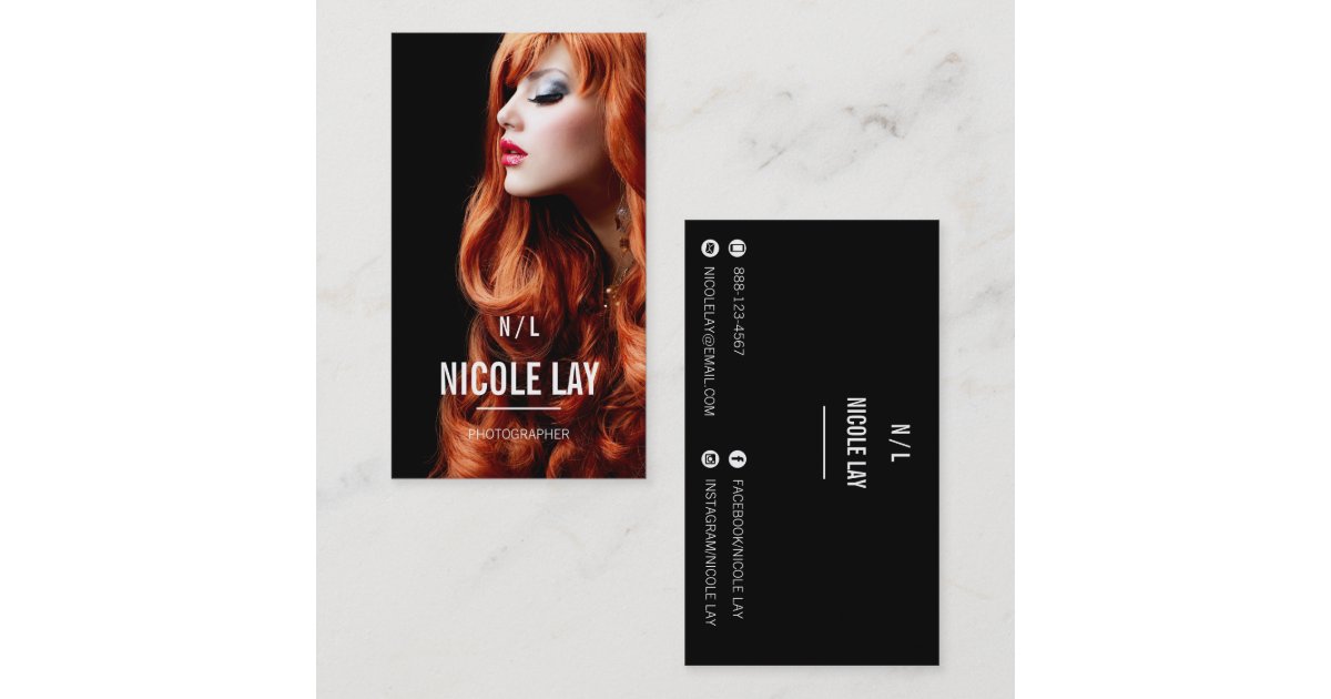 Profile Headshot Custom Business Card ★ | Zazzle