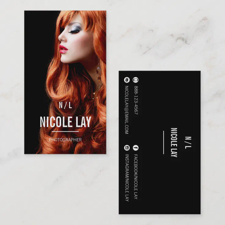 Profile Headshot Custom Business Card ★ | Zazzle