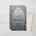 Program | Metallic Etched Silver Look | Zazzle