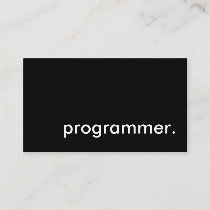programmer. business card | Zazzle.com