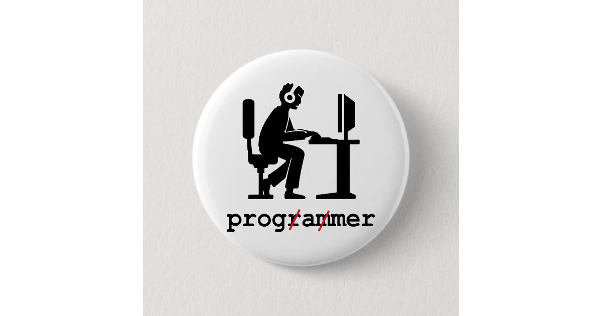 Programmer by Day, Gamer by Night Button | Zazzle