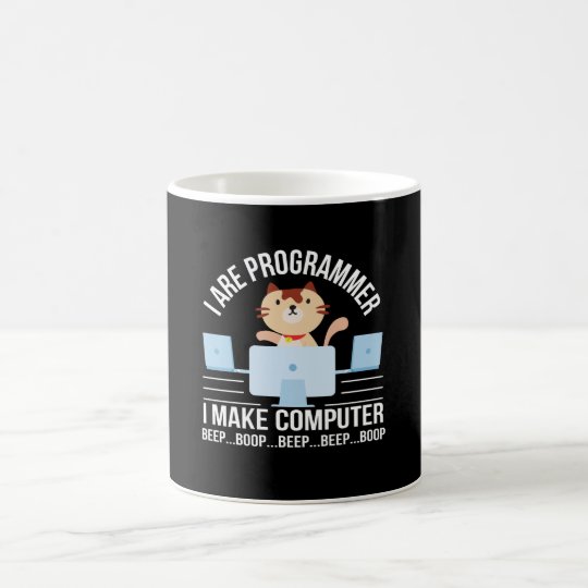 Programmer Cat Lover Make Computer Beep Coffee Mug | Zazzle.com