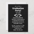 Programmer Coding Developer Programmer Graduation Invitation | Zazzle