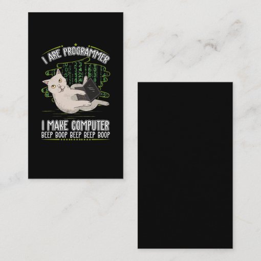Programmer humor computer science business card | Zazzle