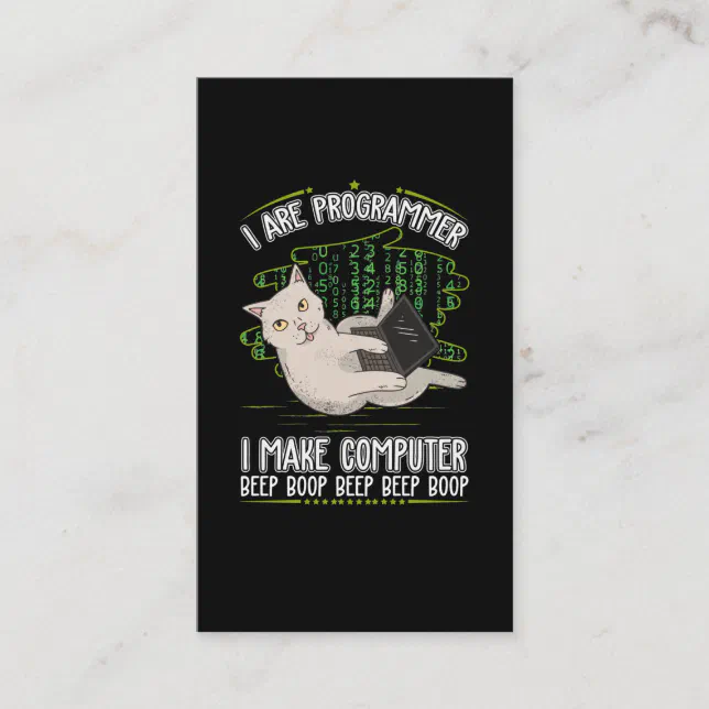 Programmer humor computer science business card | Zazzle
