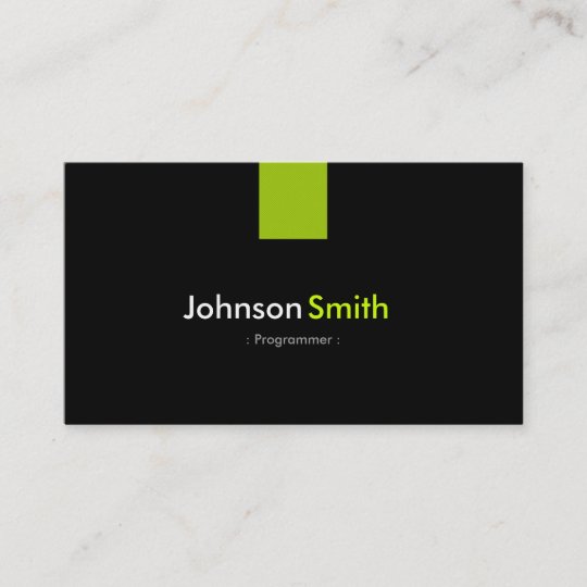 Programmer Modern Mint Green Business Card | Zazzle.com