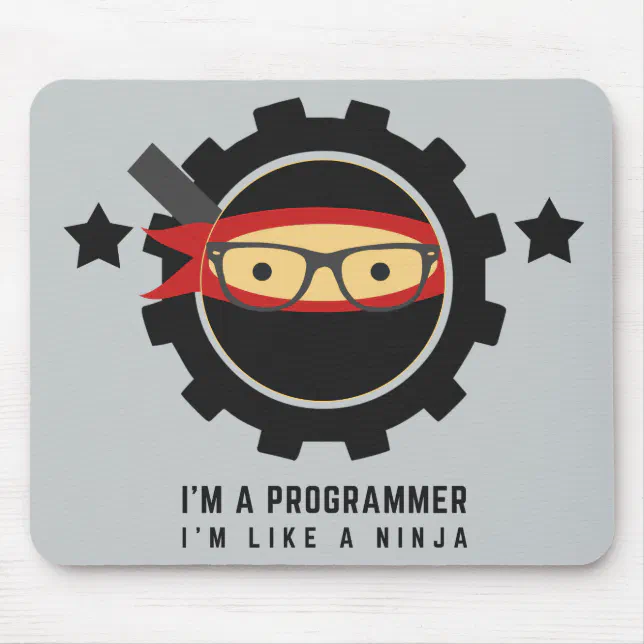 programmer mousepad:i'm like a ninja mouse pad | Zazzle