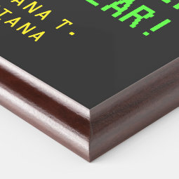 "PROGRAMMER OF THE YEAR!" + Custom Name Award Plaque | Zazzle