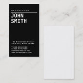 Programmer Simple Framed Plain Minimalist Business Card | Zazzle