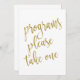 Programs Please Take One Gold Affordable Sign | Zazzle