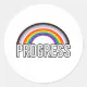 Progress Pride Arc Classic Round Sticker | Zazzle