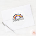 Progress Pride Arc Classic Round Sticker | Zazzle