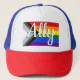 Progress Pride Flag Ally Trucker Hat | Zazzle