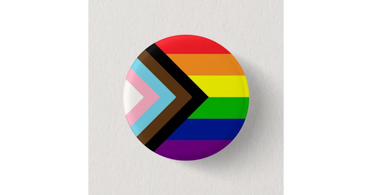 Progress Pride Flag Badge Button | Zazzle