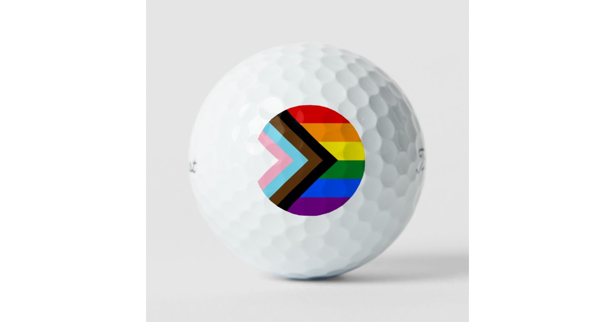 Progress Pride Flag Golf Balls | Zazzle