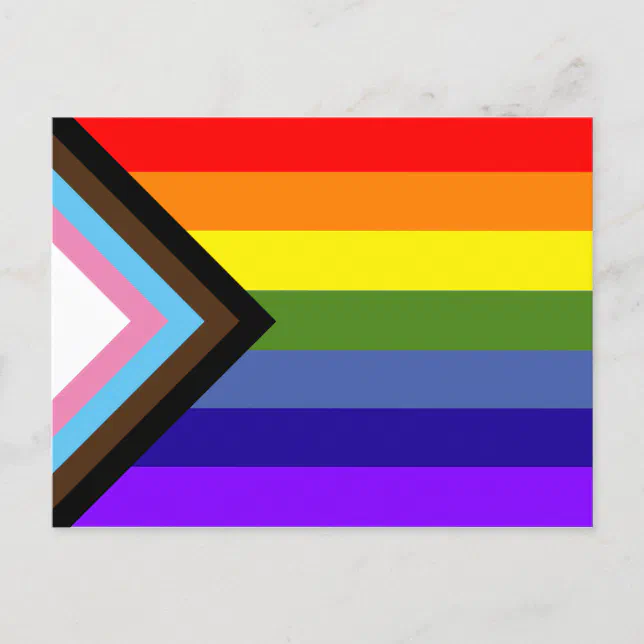 Progress Pride Flag Postcard | Zazzle