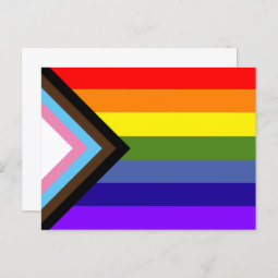 Progress Pride Flag Postcard | Zazzle