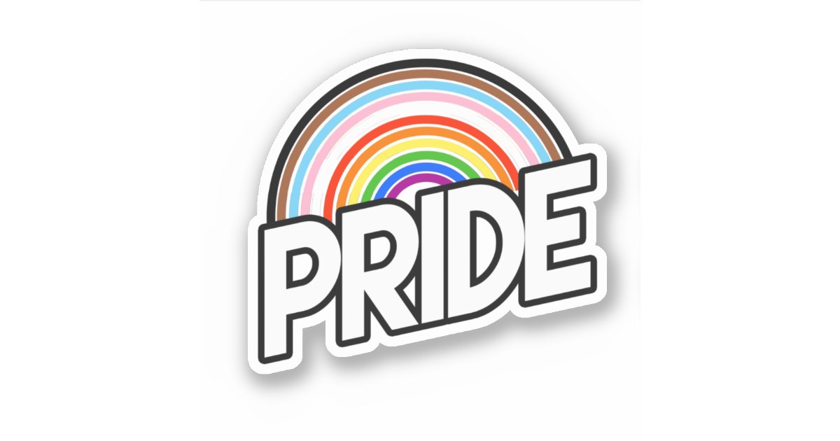 Progress Pride Sticker | Zazzle