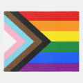 Progress Rainbow Flag Carpet, Pride house, LGBTQ Rug | Zazzle