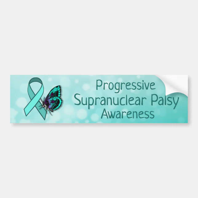 Progressive Supranuclear Palsy Awareness Ribbon Bumper Sticker | Zazzle