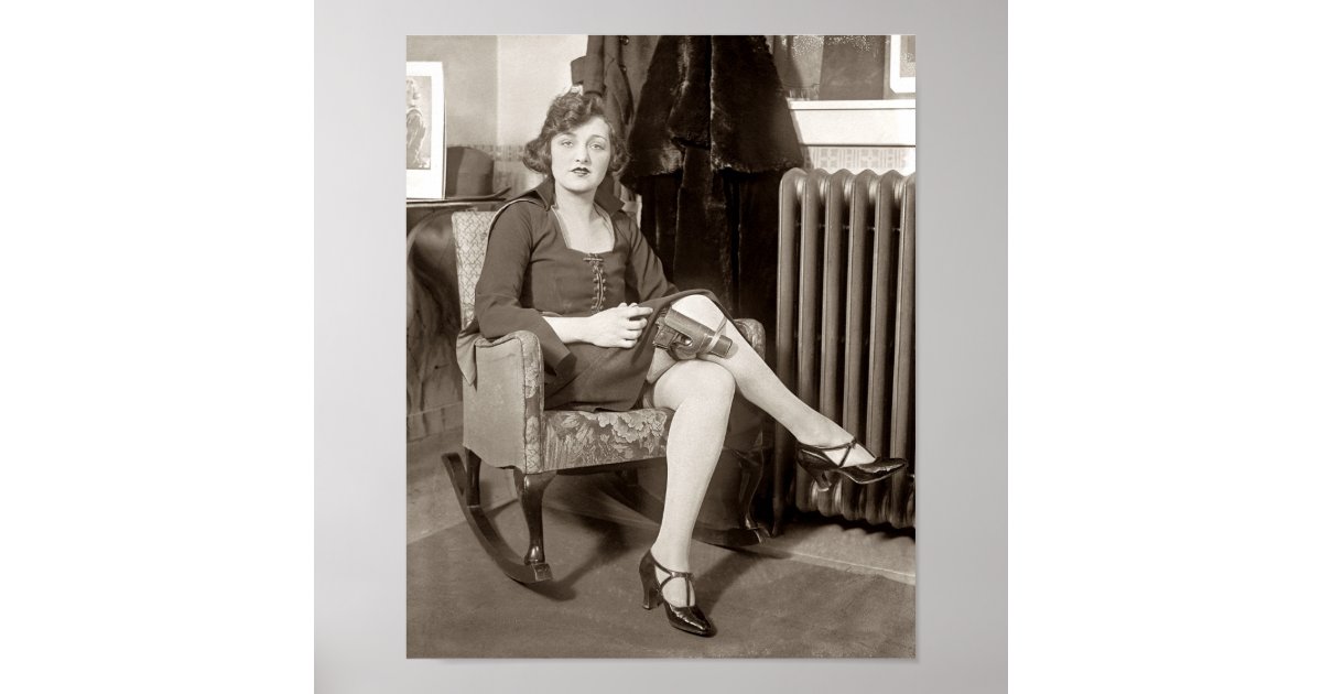 PROHIBITION GARTER HOLSTER 1922 POSTER | Zazzle