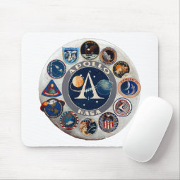 Project Apollo: The Composite Logo Mouse Pad | Zazzle