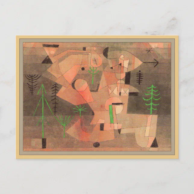 Project for a Garden by Paul Klee Postcard | Zazzle