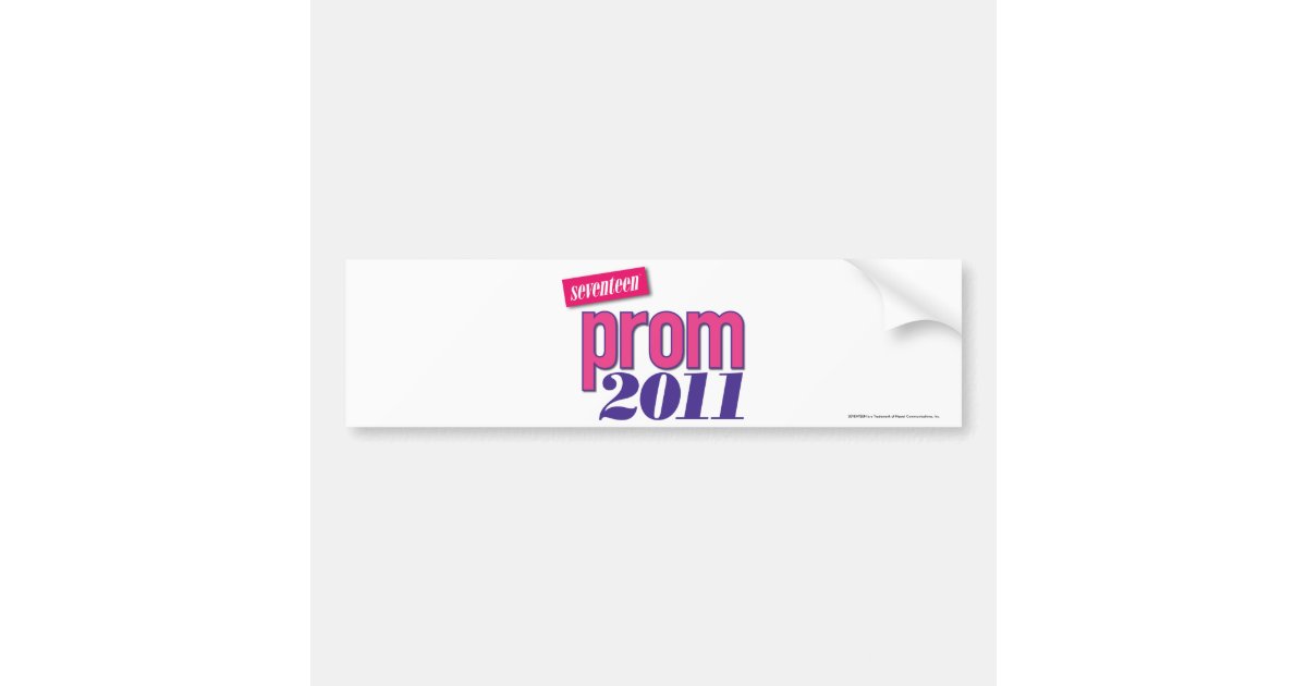Prom 2011 - Pink Bumper Sticker | Zazzle