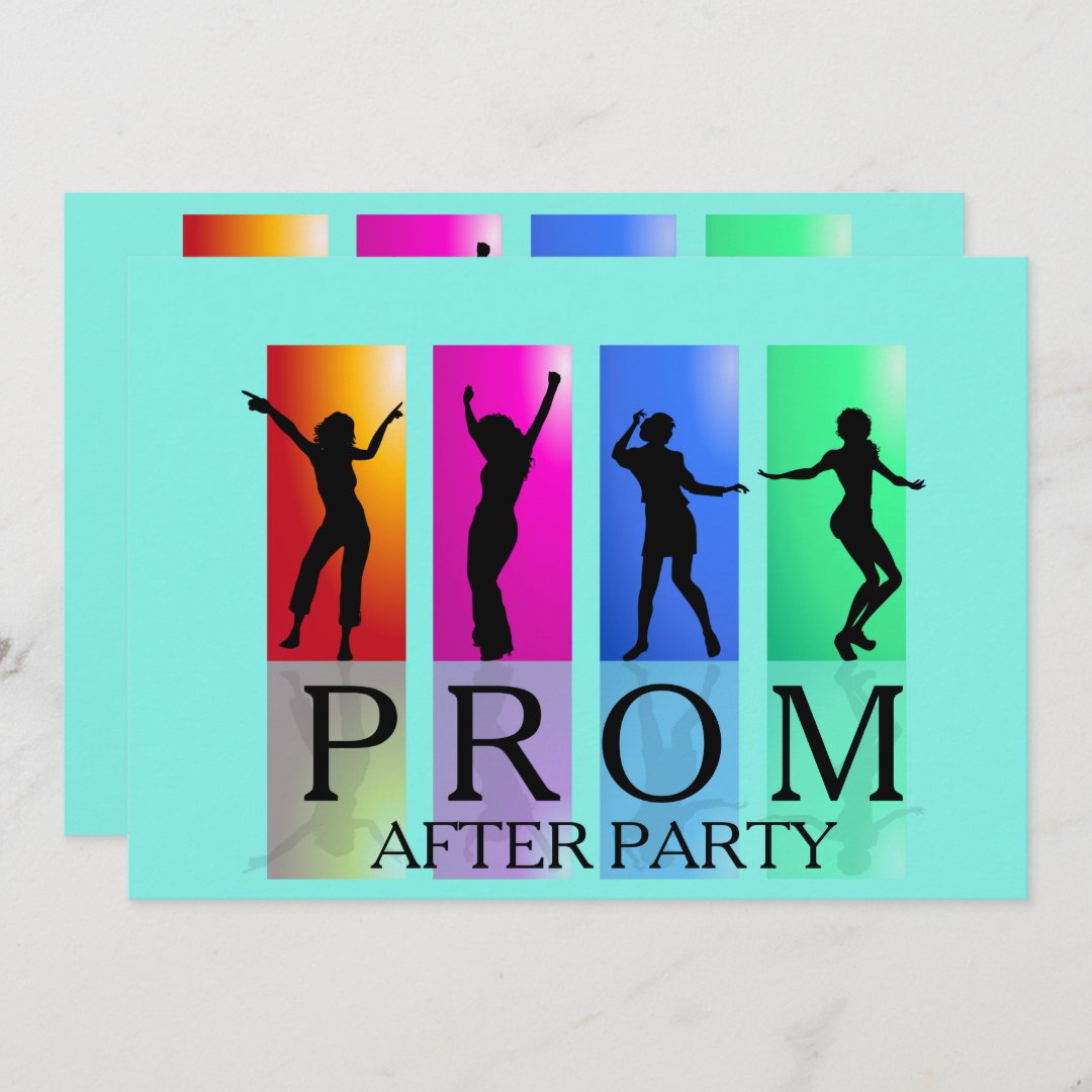 Prom After Party Dancing Invitations | Zazzle