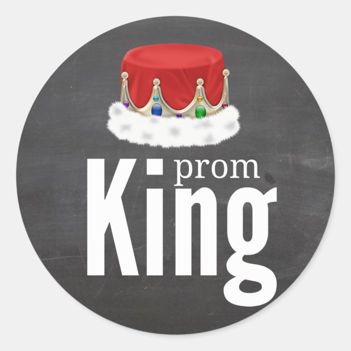 Prom King Classic Round Sticker | Zazzle.com