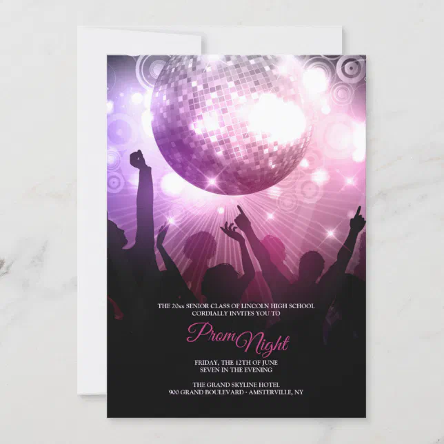 Prom Night Invitations | Zazzle