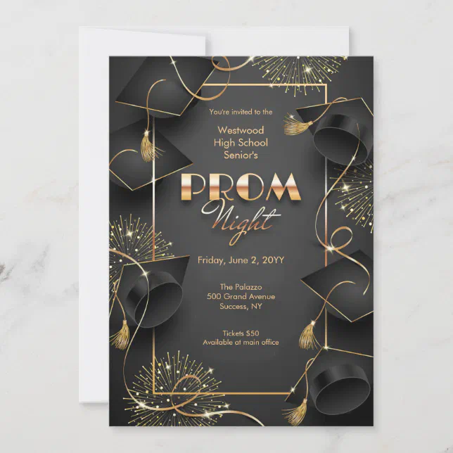 Prom Night Invitations | Zazzle
