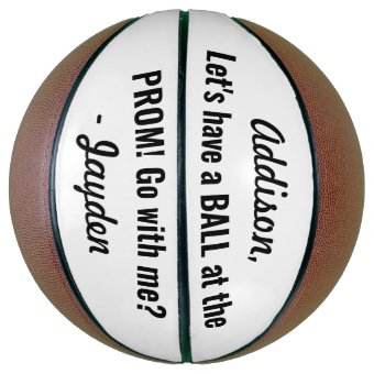 Prom or HOCO Proposal Cute Funny Promposal Idea Basketball | Zazzle