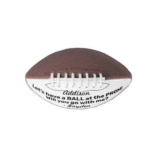Prom or HOCO Proposal Cute Funny Promposal Idea Football | Zazzle